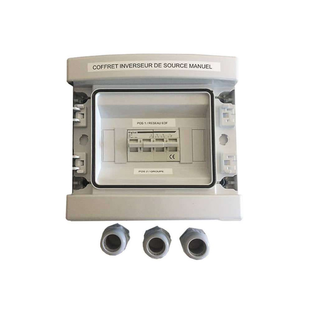 Coffret inverseur de source manuel 40A | THERM ELEC